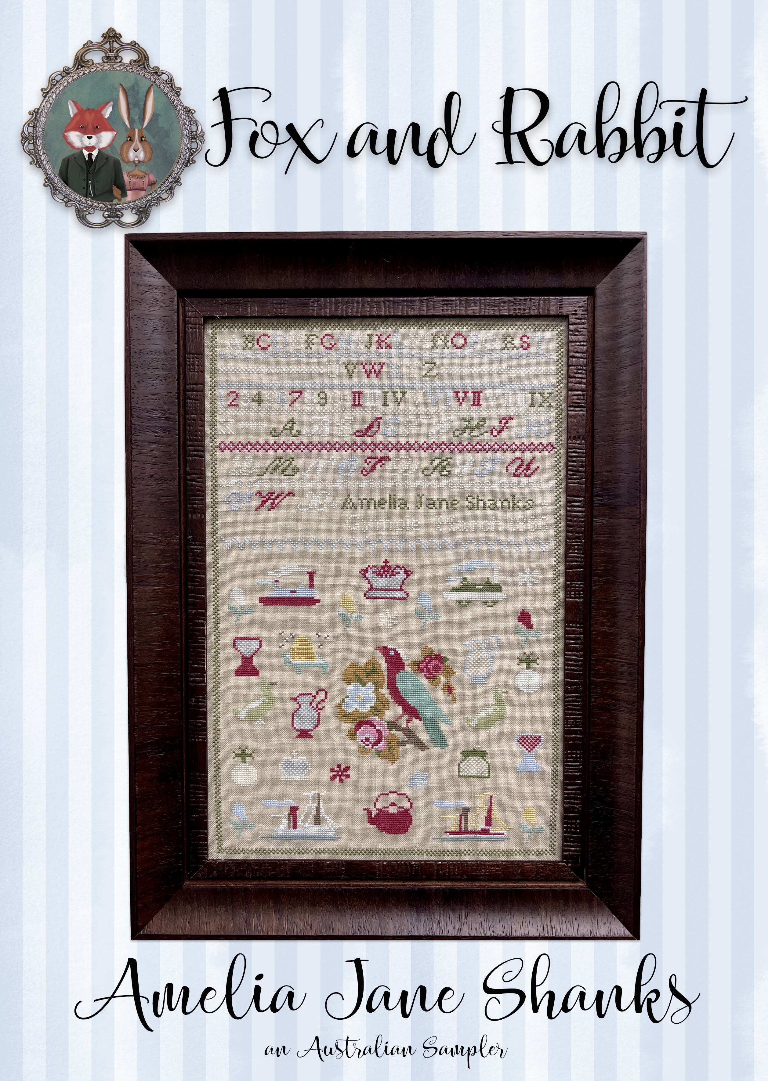 Amelia Jane Shanks (an Australian Sampler) - Fox and Rabbit | Stitch ...