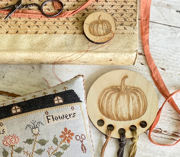 Pumpkin Threadboard & Needleminder - Stacy Nash Designs | Stitch New England